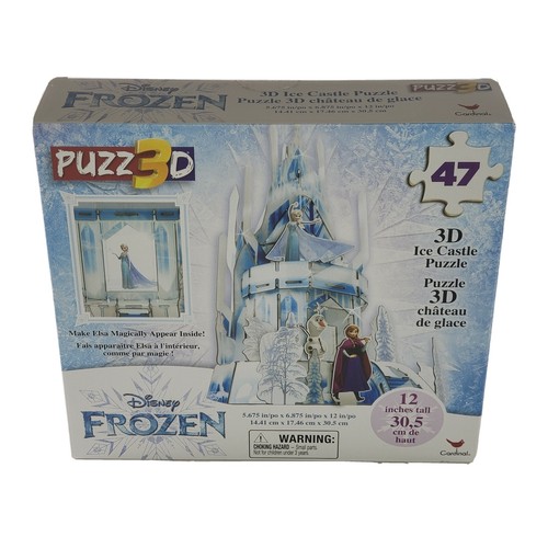 Disney Frozen 3D Elsa Hologram Ice Castle Puzzle 47 Pieces 12 in Tall ...