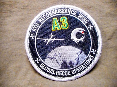 9th Reconnaissance Wing A3 Patch Beale SR-71 Pilot Estate | eBay