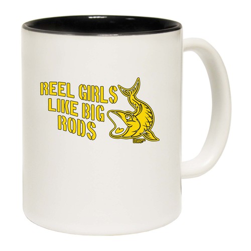 Fishing Dw Reel Girls Like Big Rods GIFT BOXED Funny Mugs Novelty ...
