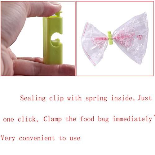 12 Pack Bread Bag Clips Easy Squeeze and Lock Food Storage Bag Clips | eBay