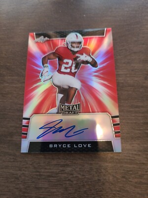 Nice 2019 Leaf Metal Draft Bryce Love Pink Rookie Autograph. #4/5 Made ...