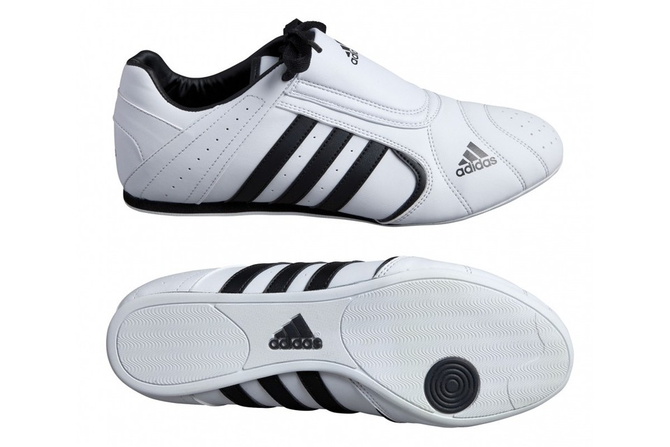 Adidas Adi SM 3 Taekwondo Shoes Adult Martial Arts Trainers White Slip ...