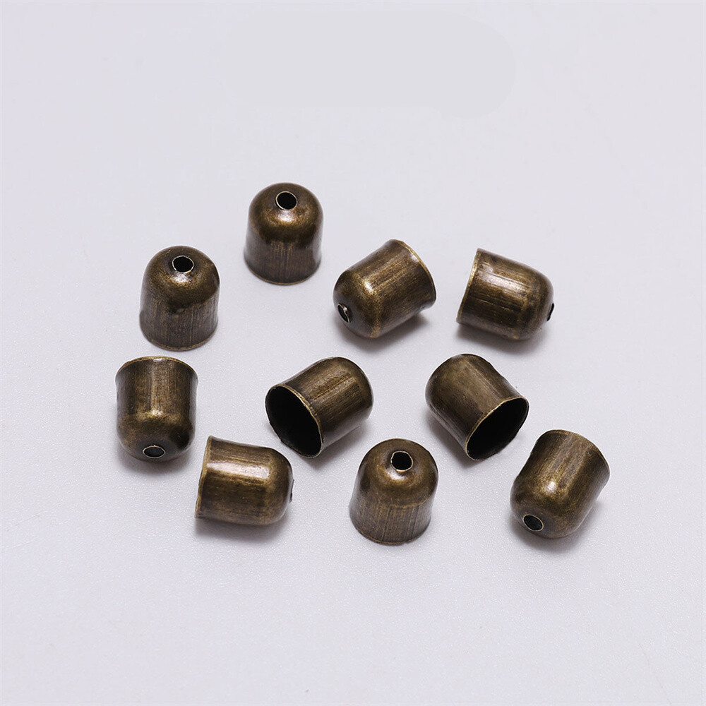DIY Earring Making Tassel Cap Craft Findings End Caps Stopper Leather ...