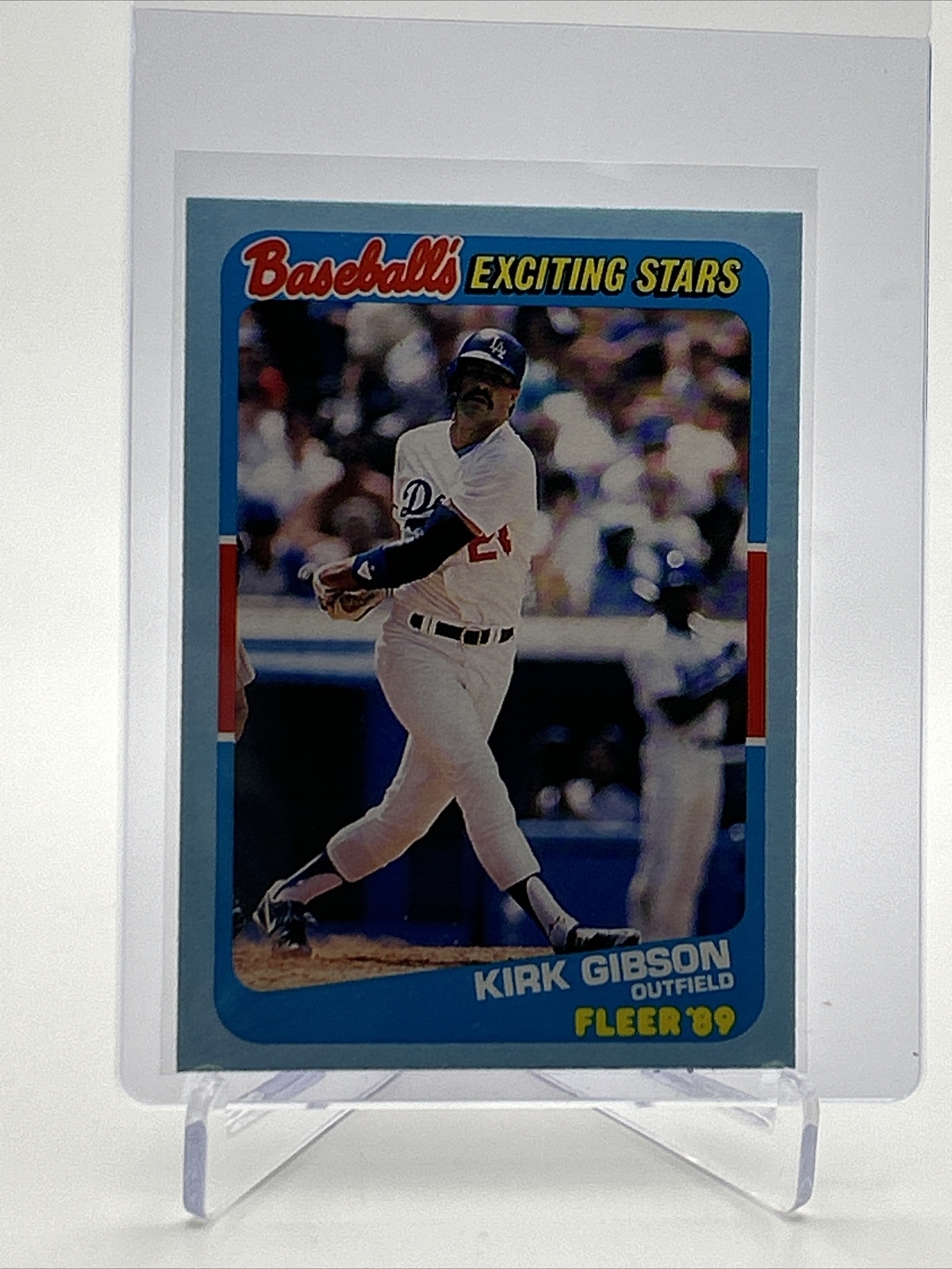 1989 Fleer Baseball's Exciting Stars Kirk Gibson Card #14 Mint FREE ...