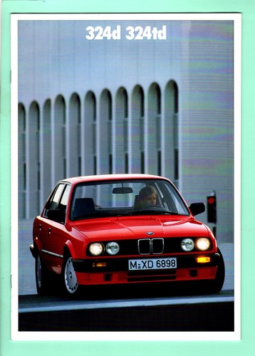 Prospectus Brochure Catalogue BMW - Série 3 - 324d 324 d 324td - 1989 ...