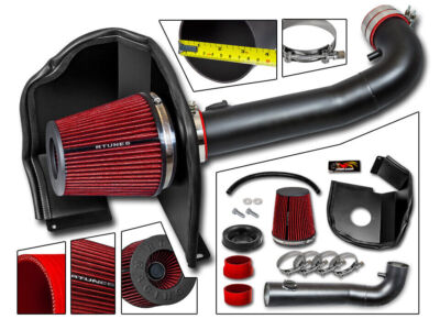 MATT BLACK Heat Shield Air Intake Kit For 14-17 Silverado 1500 4.3L V6 ...