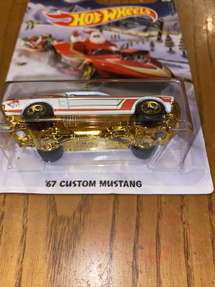 2015 2016 Hot Wheels 67 Custom Mustang Santa Christmas Holiday Walmart ...
