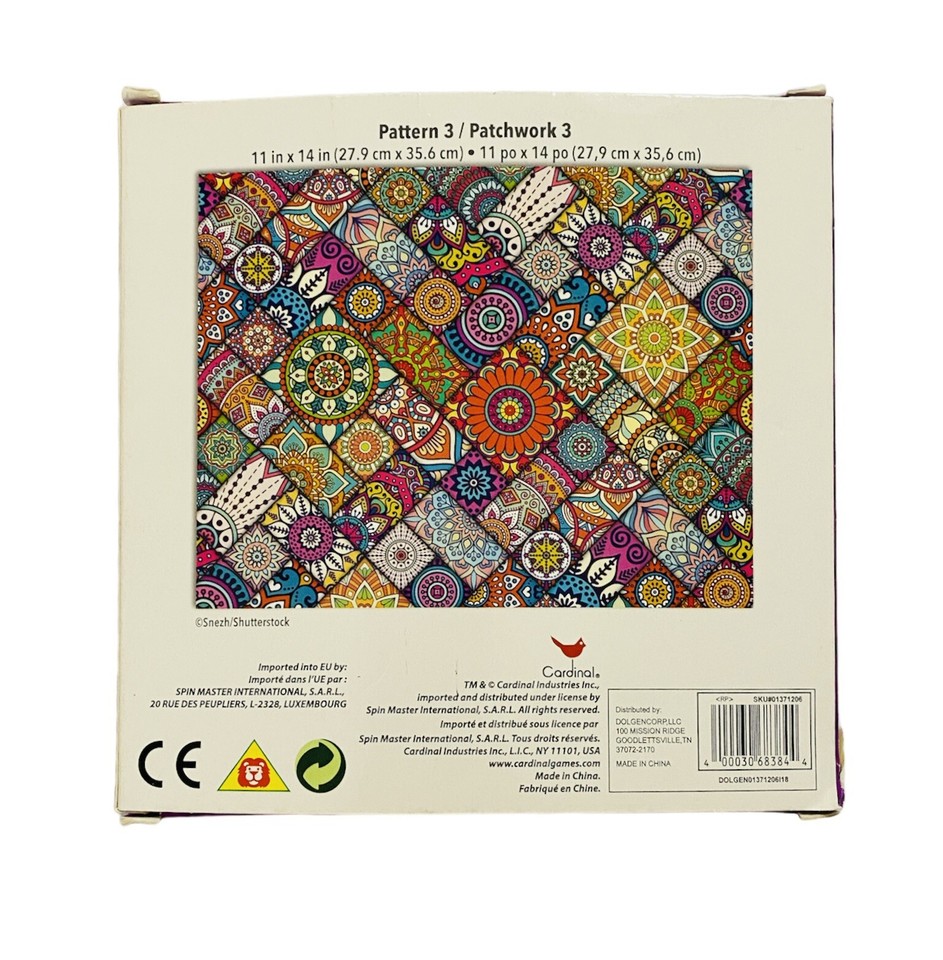 Cardinal 500 Piece Jigsaw Puzzle Pattern 3/Patchwork 3 | eBay