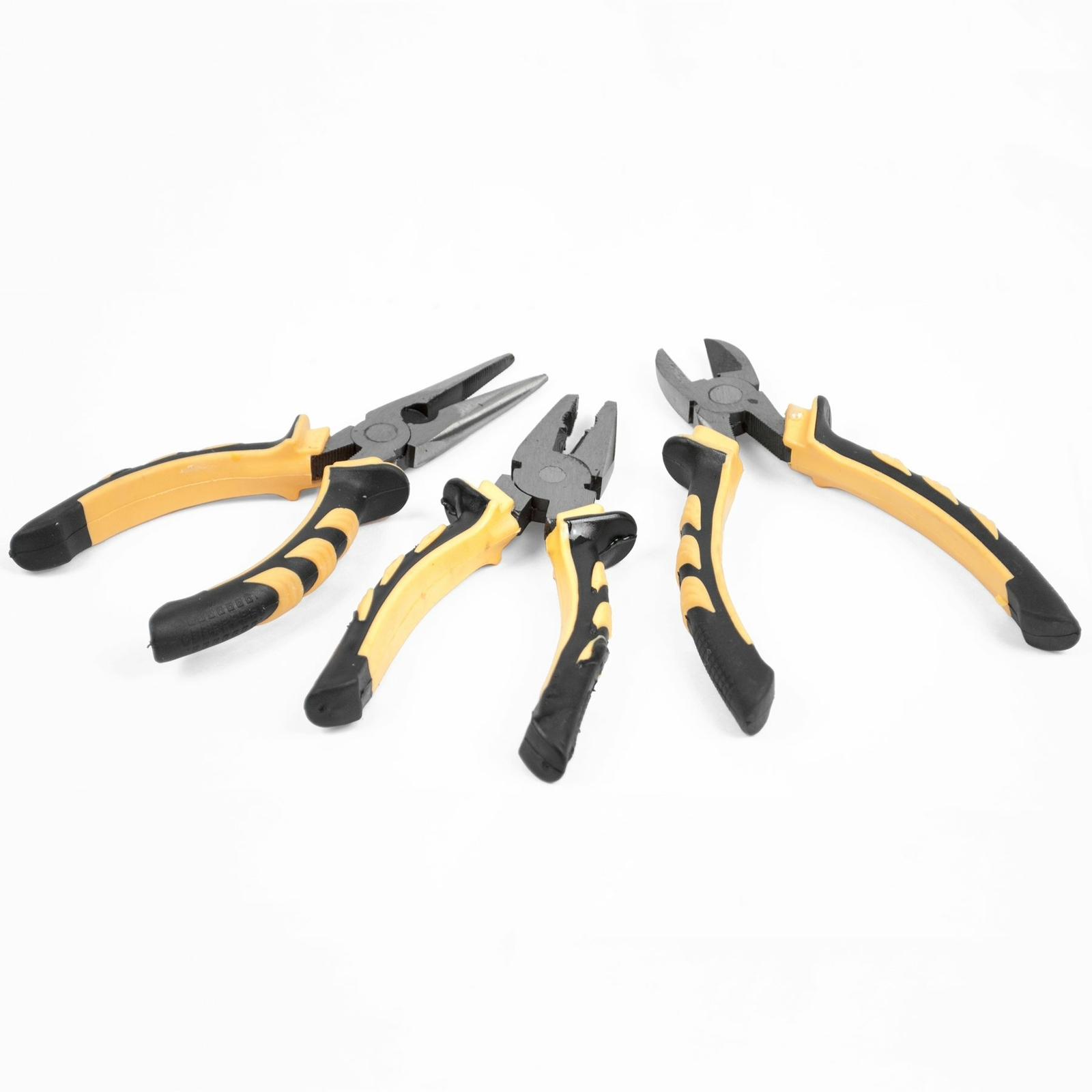 Heavy Duty Pliers Set 3 Piece Soft Grip Handle Business Office Home ...