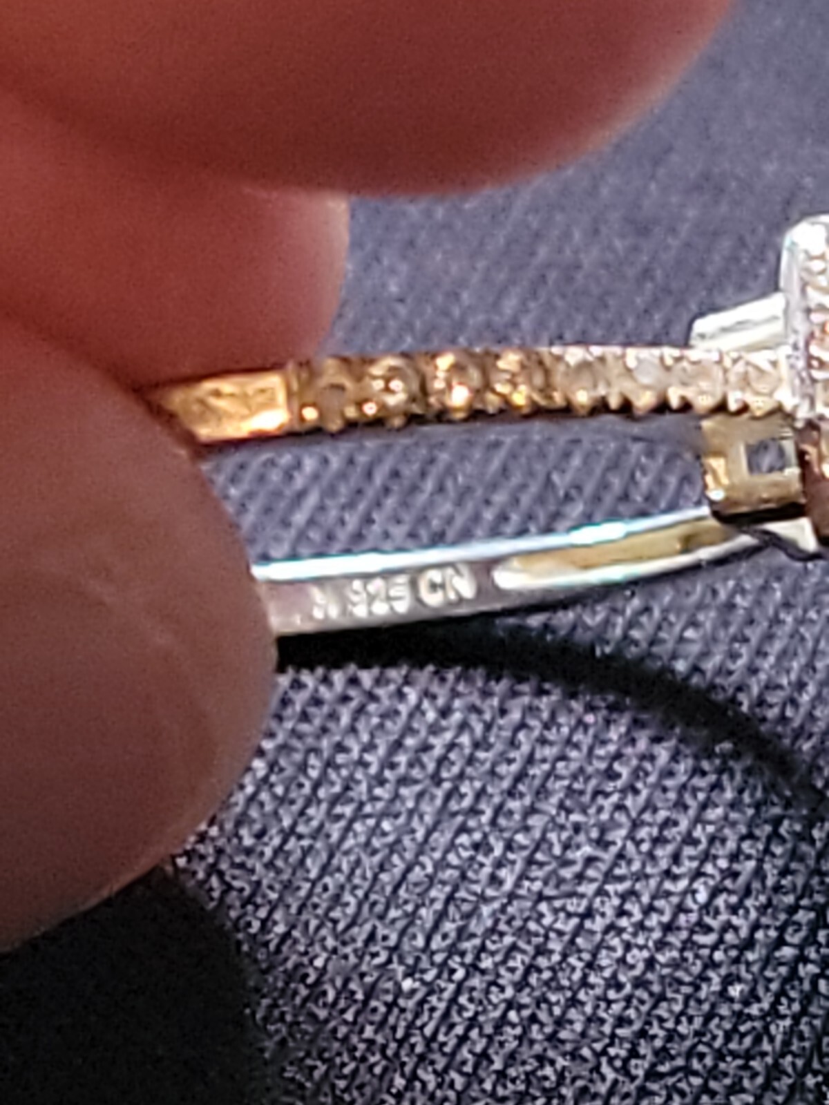 Sterling Silver Ring N 925 CN W/ Gem Stones | eBay