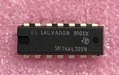 Texas Instruments SN74LS05N 6-hex inverters w/open drain outs ...