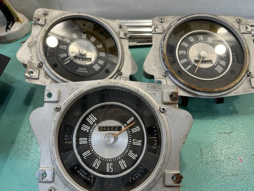 Early Ford Bronco Gauge Cluster Speedometer OEM - Set of 3 | eBay