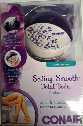 Conair Satiny Smooth Total Body Epilator Smooth Skin For Up To 6 Weeks ...