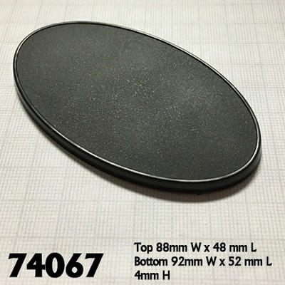Reaper Base Boss: 90mm x 52mm Oval Gaming Base (10) | eBay