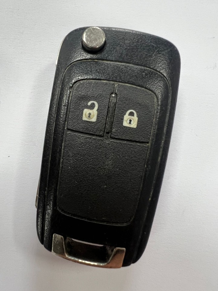 VAUXHALL 2 BUTTON REMOTE FLIP KEY FOB ASTRA CORSA ETC TESTED U-SHIN ...