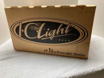 I.C. Light Cardboard Returnable 24/12 oz Beer Case Empty...Pittsburgh ...