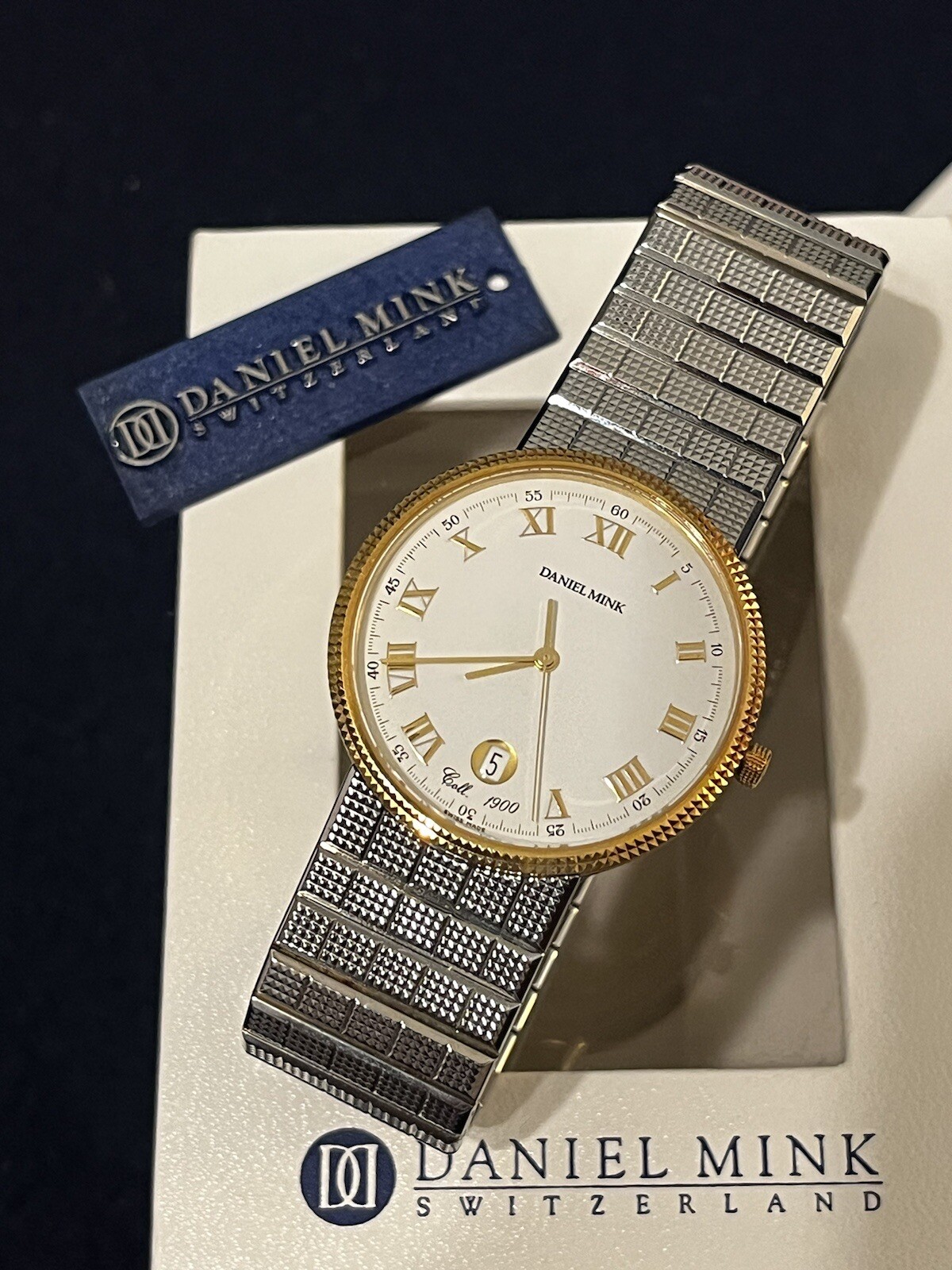 DANIEL MINK 1900s Collection SS Wristwatch & 18K Gold - AUTHENTIC NEW ...