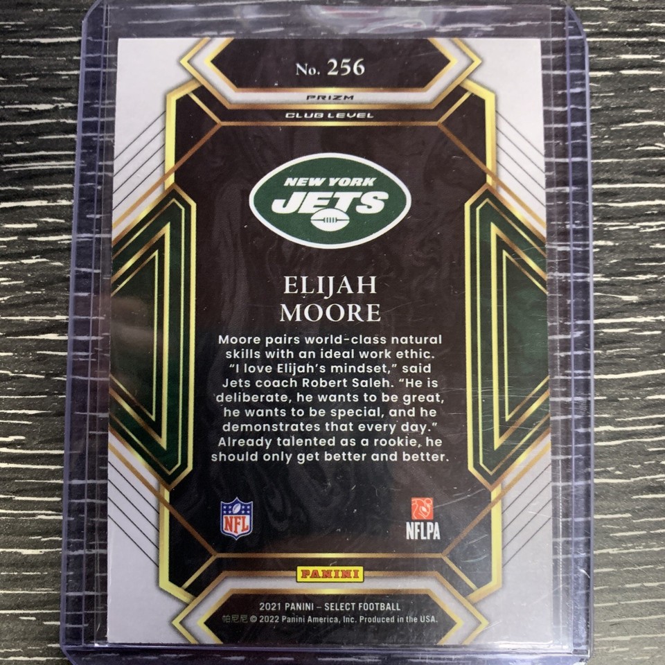 2021 Panini Select Elijah Moore Disco Silver Prizm #256 Club Level ...