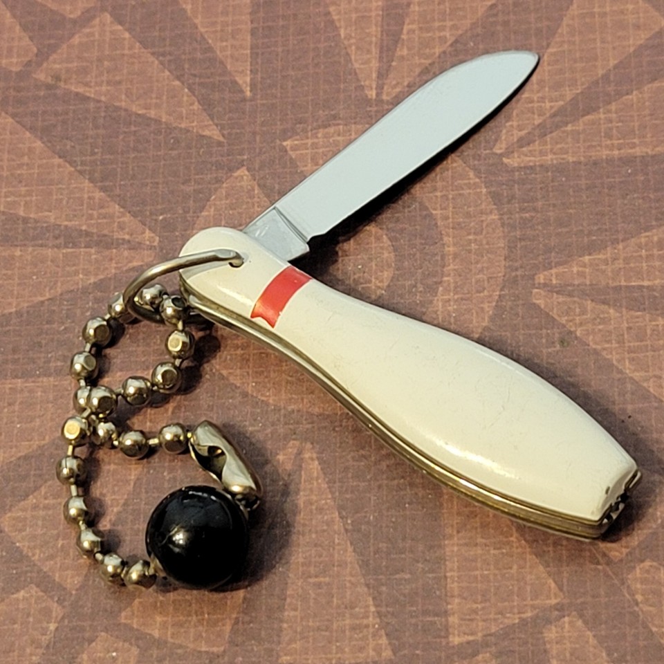 COLONIAL Mini BOWLING PIN Knife Made In USA COCA COLA COKE Advertising ...