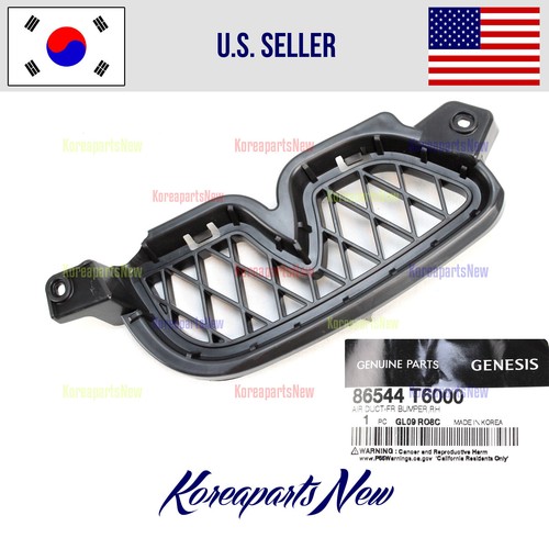 FRONT Bumper Duct Air Grille Right PASSN 86544T6000 ⭐OEM⭐ Genesis GV80 ...