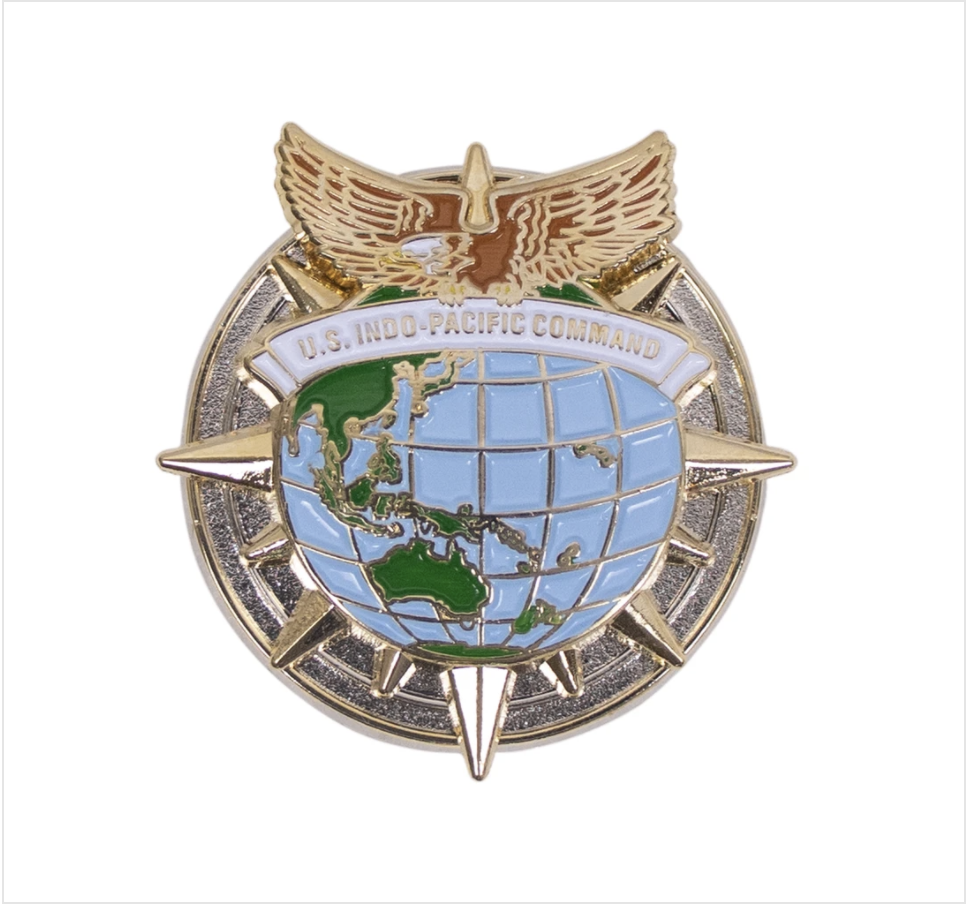 GENUINE U.S. AIR FORCE IDENTIFICATION BADGE: US INDO-PACIFIC COMMAND 2 ...