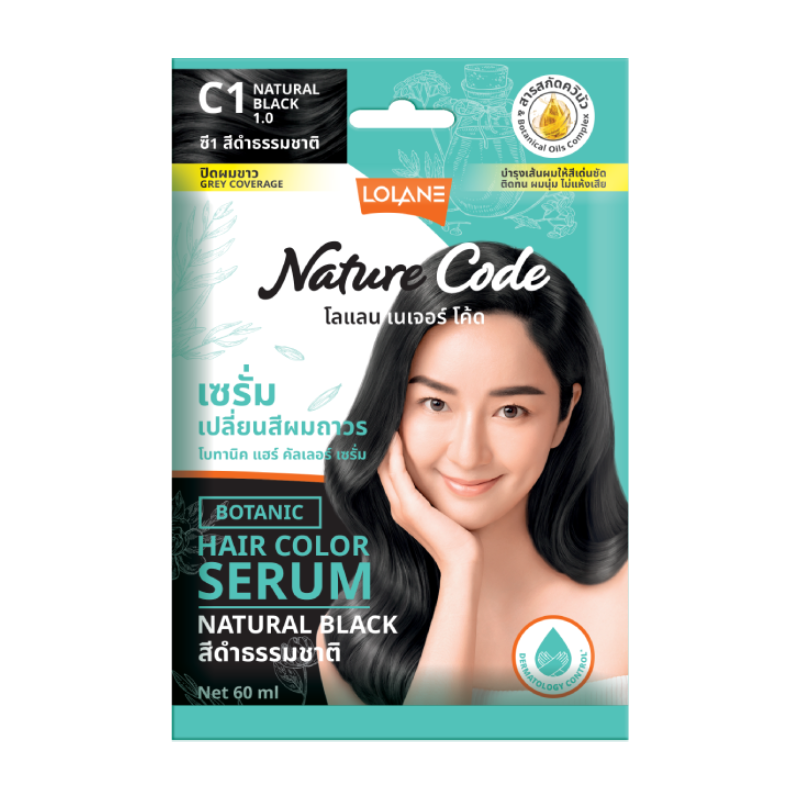 3x LOLANE NATURE CODE BOTANIC HAIR COLOR SERUM Soften Promote Sleek ...