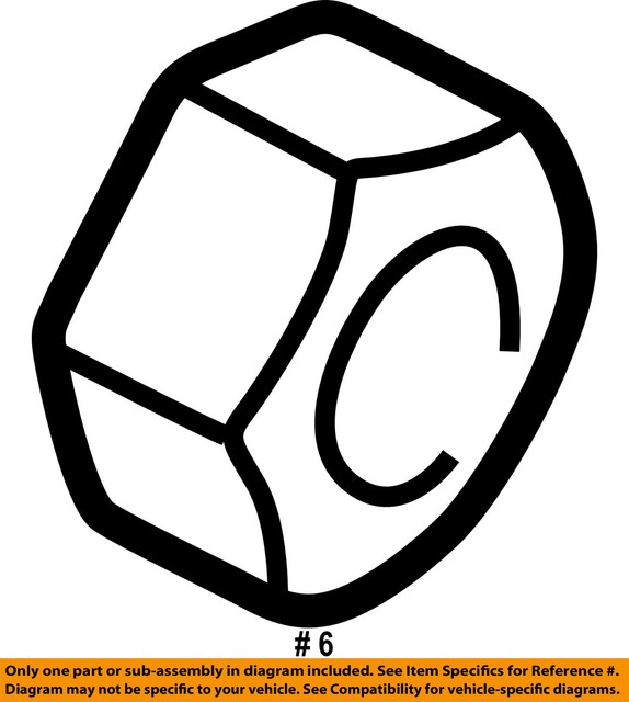 Subaru 902350001 Genuine OEM Factory Original Stabilizer Link Nut for ...