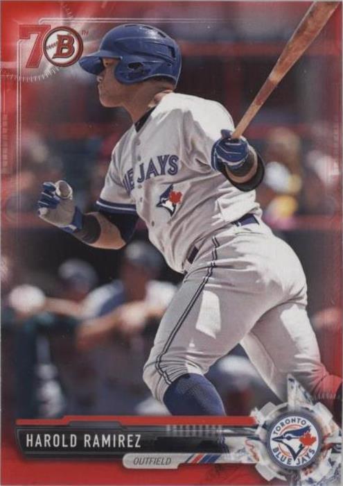 2017 Bowman - Prospects Harold Ramirez #BP120 Red 70th Anniversary (RC ...