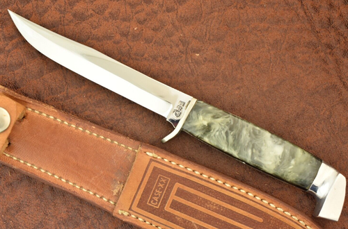 VINTAGE CASE TESTED XX USA 1920-40 GREEN CELLULOID FIXED BLADE KNIFE ...
