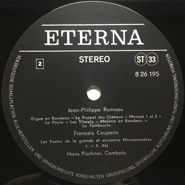 Jean-Philippe Rameau, François Couperin, Hans Pischner - Werke Für ...