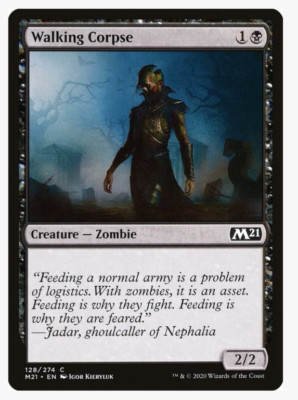 Walking Corpse - Core Set 2021 (M21) (x4) PLAYSET MtG Magic the ...