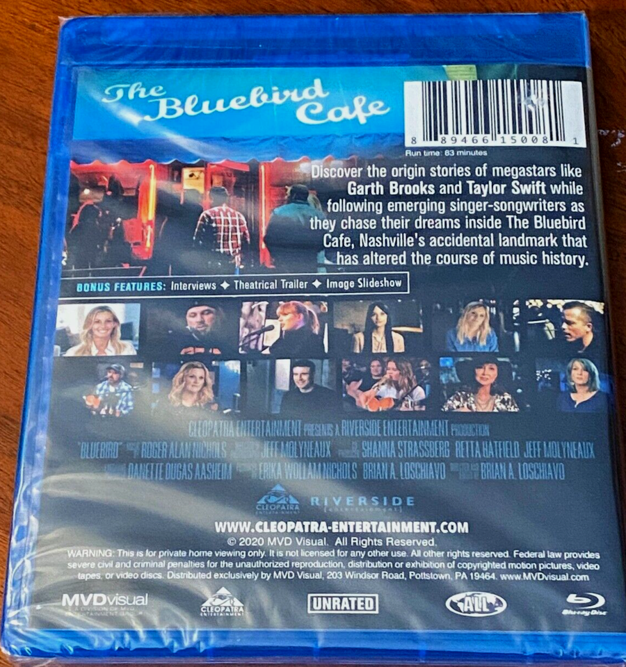 Bluebird (Blu-ray, 2019, Cleopatra) Faith Hill/Taylor Swift/Garth ...