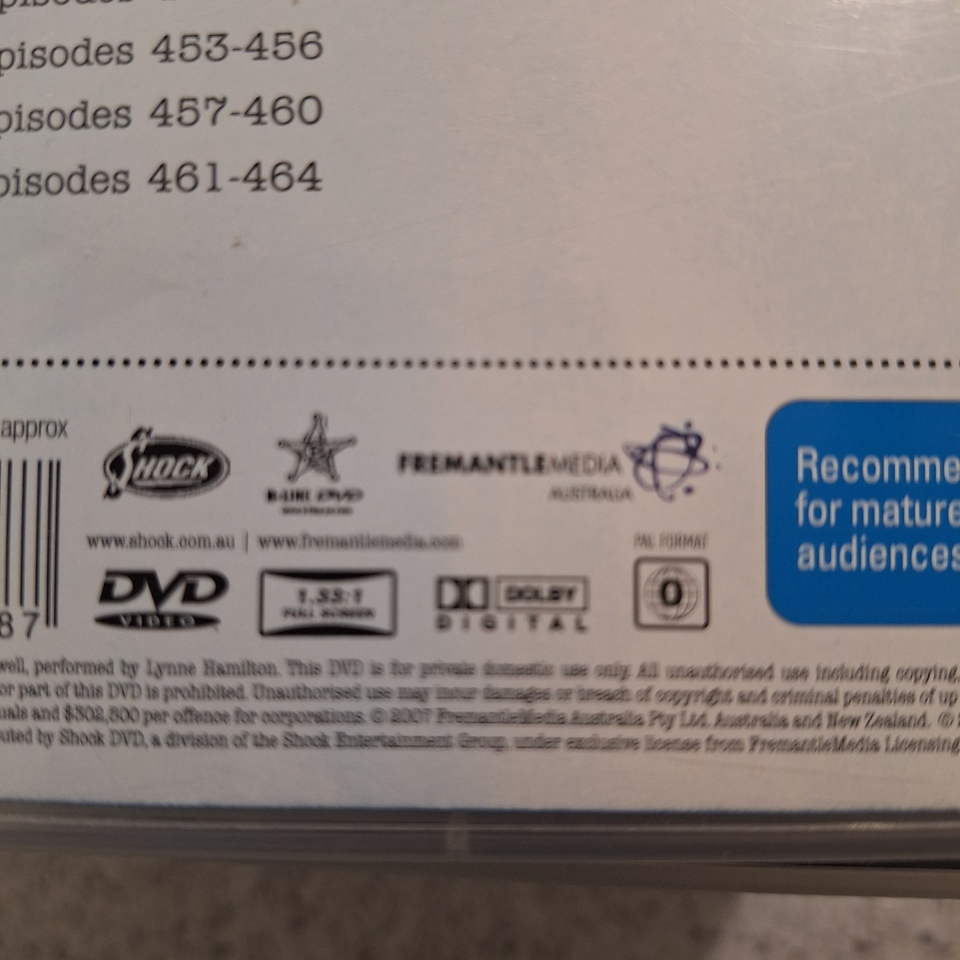 Prisoner Cell Block H Complete Series DVD SET Volumes 1-40 Region 0 PAL ...