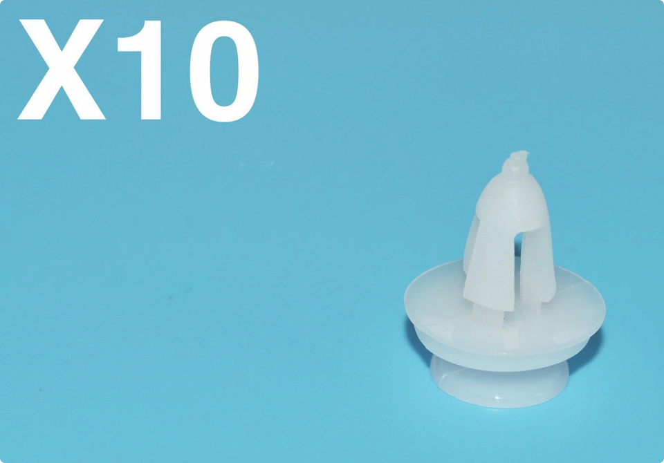 FIT FORD Interior Door Panel Trim Clips White Fasteners Retainers Pack ...