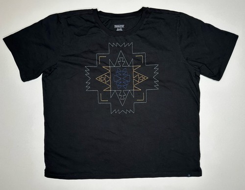 Pendleton Deschutes Embroidered Aztec Cotton T-Shirt - Black - Women’s ...