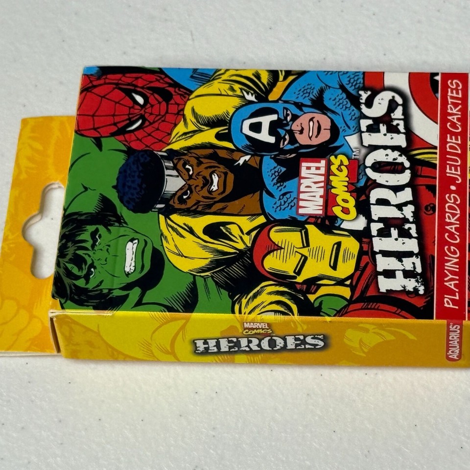 Marvel Heroes Playing Cards Deck Hulk Iron Man Spider-Man Captain ...