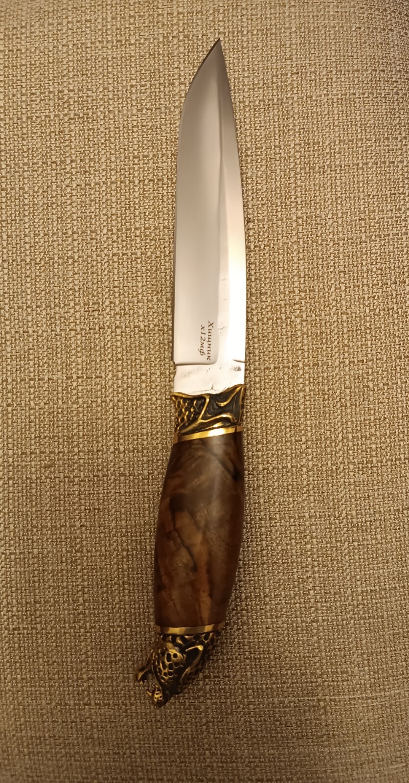 Knife hunting cutting tourist Predator steel X12MF forged Knife ...