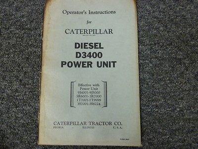 Caterpillar Cat D397 D386 D375 D364 Diesel Engine Shop Service Repair ...