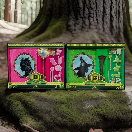 New Wicked Movie Stationary Elphaba & Glinda Journal Set Pen & Stickers ...