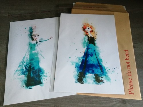 FROZEN ARNA & ELSA A4 Print,gift for her,Disney,Nursery Art,Mothers ...
