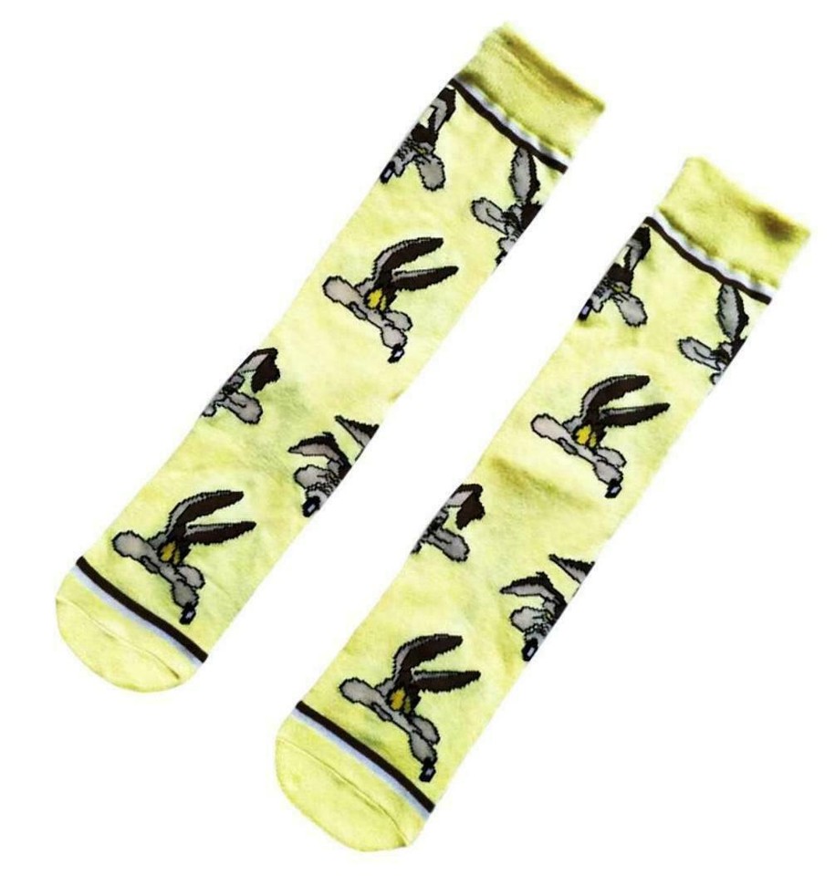 Road Runner Cartoon Wile E. Coyote Character Unisex Crew Socks | eBay