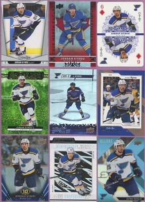 🏒 HUGE ST. LOUIS BLUES JORDAN KYROU 29 DIFFERENT CARDS LOT CANADA | eBay