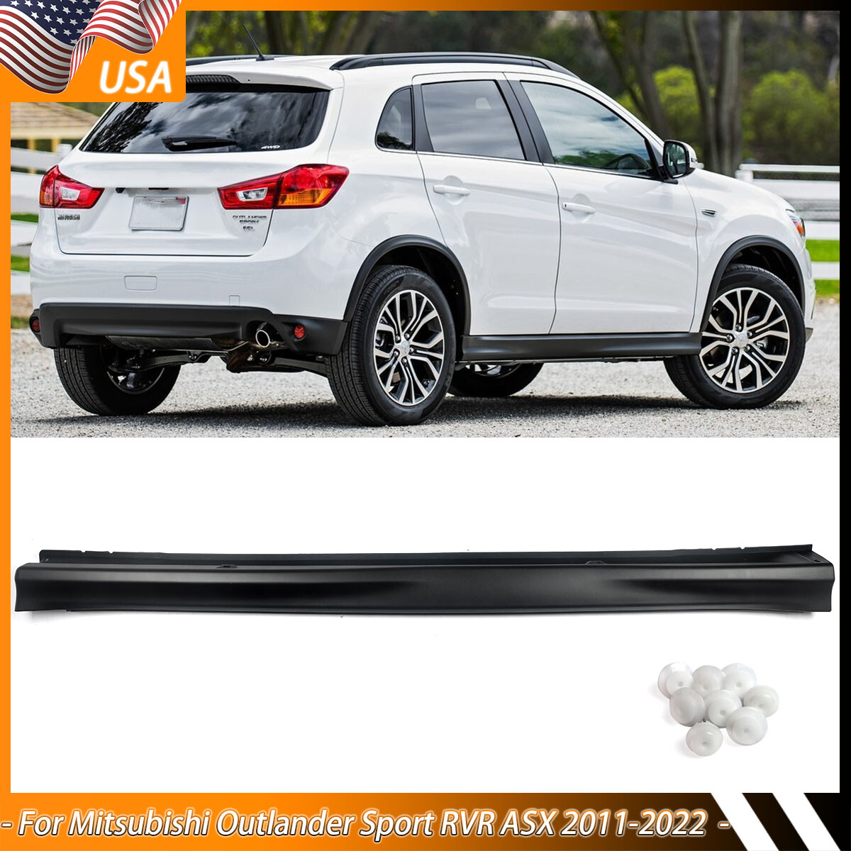 RH Side Rocker Panel Trim Molding Side Skirt For Outlander Sport RVR ...