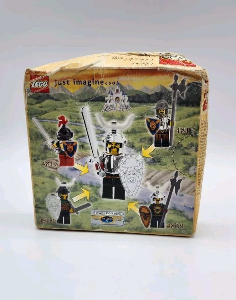 LEGO Knights Kingdom 4817 Dungeon RARE! Castle Skeleton Chrome Armor ...