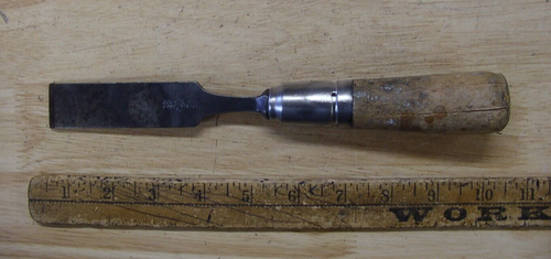 Vntg Buck Bros Cast Steel Tang Firmer Chisel,1" X 4-15/16",VGC,Needs ...