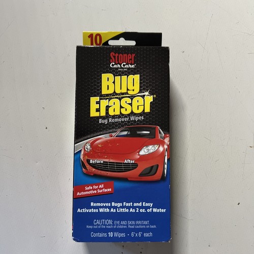 Stoner Car Care 95401 Bug Eraser Car-Cleaning Wipes, Removes Bugs Fast ...