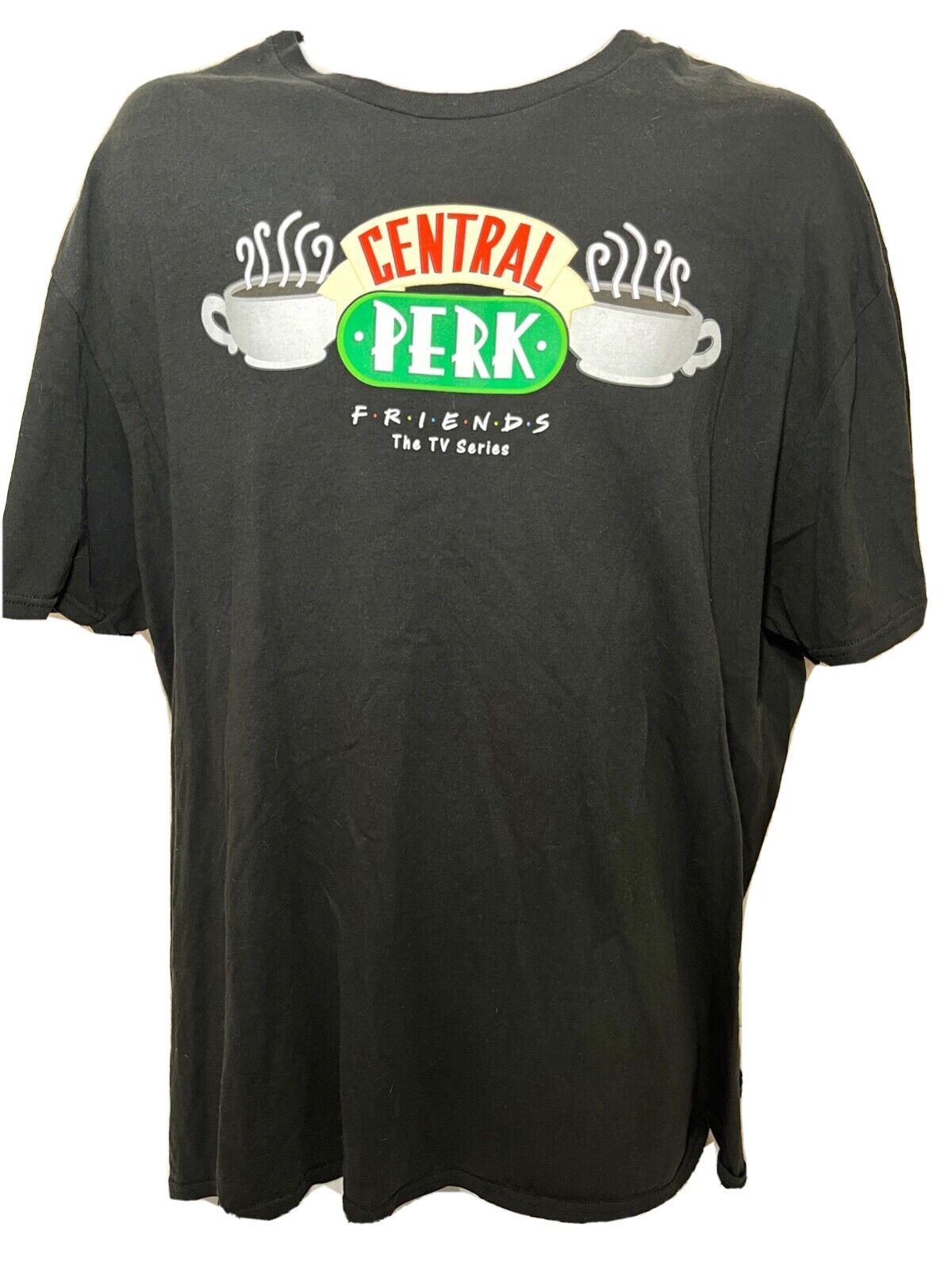 Central Perk Coffee Shop FRIENDS T Shirt Black Cotton… - Gem