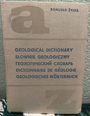 Romuald Zylka / Geological Dictionary Multiligual Ditionary 1970 | eBay