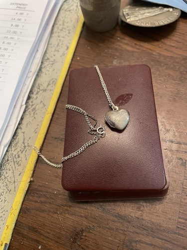 Locket On Chain Silver | eBay UK