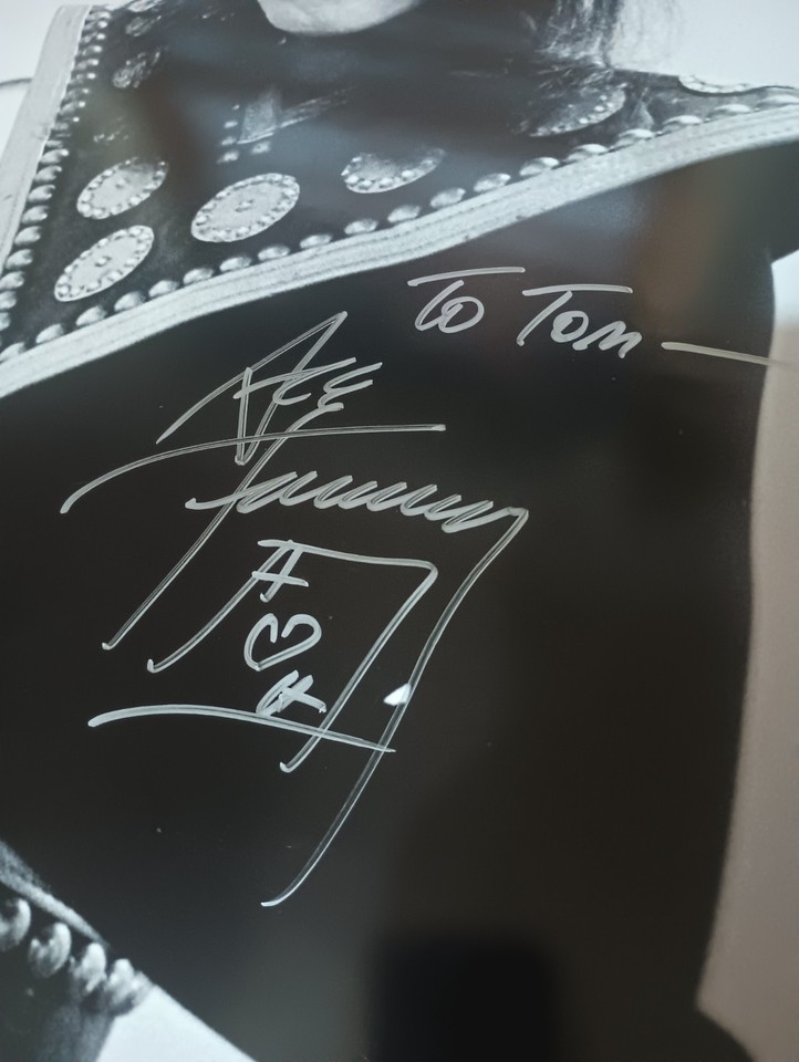 One of a Kind KISS Ace Frehley Hand Signed Autographed 30x20 Poster ...